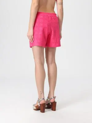 Tory Burch Embossed Logo Shorts - Fuchsia