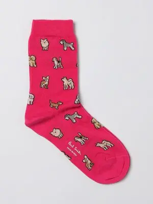 Paul Smith Patterned Socks Pink