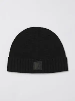Stone Island Ribbed Beanie - Black