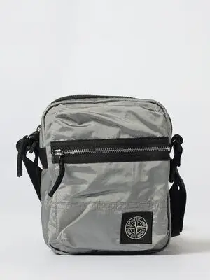 Stone Island STONE ISLAND Ripstop Nylon Crossbody Bag Grey