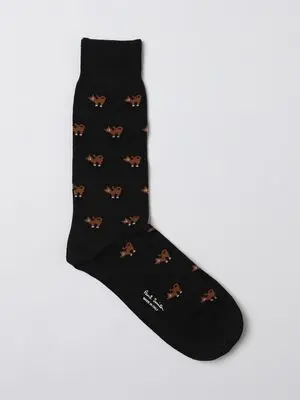 Paul Smith Patterned Socks - Black