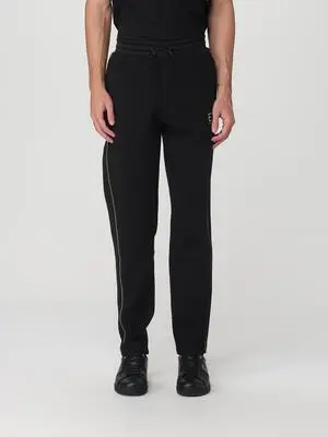 EA7 Logo Detail Track Pants - Black