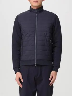 FAY Quilted Zip-up Jacket - Blue