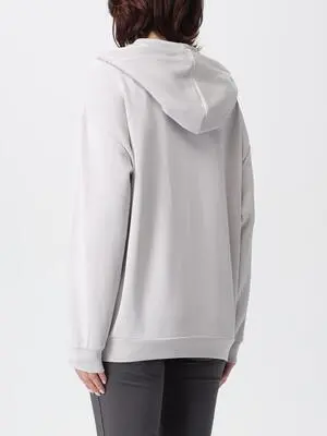 EA7 Zip-up Hoodie With Logo Detail - Ice