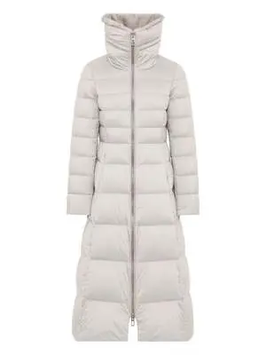 DUNO Glossy Quilted Coat - Beige