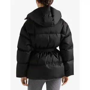 Prada Re-nylon Hooded Shell-down Puffer Jacket