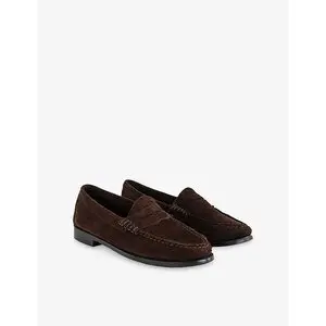 Bass Weejuns Suede Penny Loafers