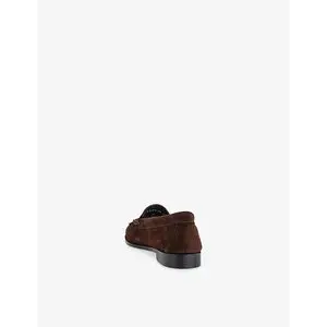 Bass Weejuns Suede Penny Loafers