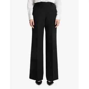 Hugo Mid-rise Wide-leg Trousers