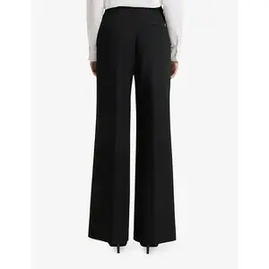 Hugo Mid-rise Wide-leg Trousers