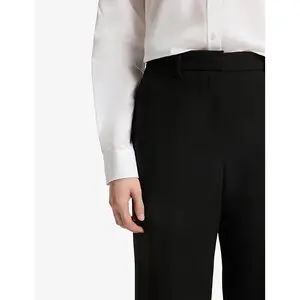 Hugo Mid-rise Wide-leg Trousers