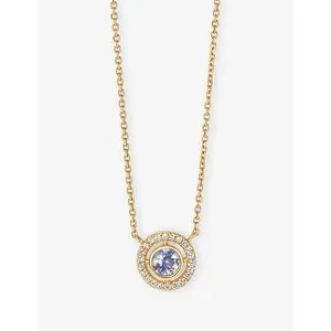 Astley Clarke Tanzanite And Lab-grown Diamond Pendant Necklace - Yellow Gold