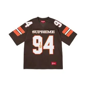 Supreme Sequin Football Jersey - Brown