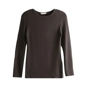 Amomento Round Neck T-shirts For Women