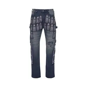 WHO DECIDES WAR BY EV BRAVADO Patched Arch Embroidered Pant