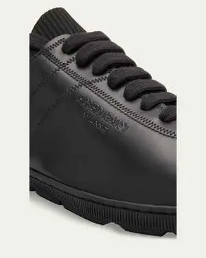 Giorgio Armani Leather Low-top Sneakers