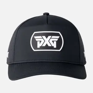 PXG Dog Tag 5-panel Snapback Cap - Black/white