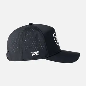 PXG Dog Tag 5-panel Snapback Cap - Black/white
