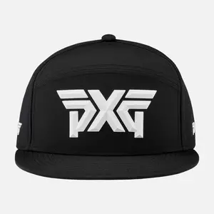 PXG Camper Flat Bill Snapback Cap - Black