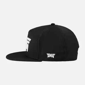 PXG Camper Flat Bill Snapback Cap - Black