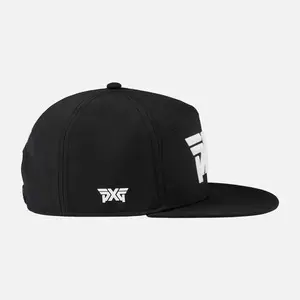 PXG Camper Flat Bill Snapback Cap - Black