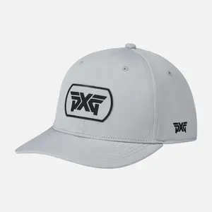 PXG 6-panel Low Crown Dog Tag Snapback Cap - Grey/black