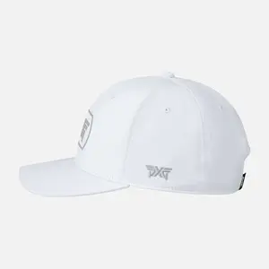 PXG 6-panel Low Crown Dog Tag Snapback Cap - White/grey