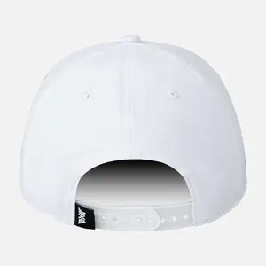 PXG 6-panel Low Crown Dog Tag Snapback Cap - White/grey