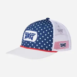 PXG Stars & Stripes Dog Tag Trucker Cap - Red/white/blue