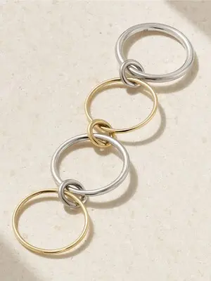SPINELLI KILCOLLIN Pisces 18-karat Gold And Sterling Ring - Silver