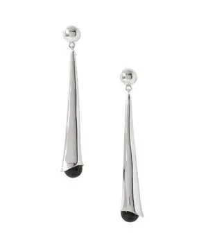SOPHIE BUHAI Lou Lou Onyx Drop Earrings - Silver