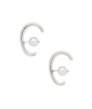 SOPHIE BUHAI Petite Noodle Hoop Earrings - Silver
