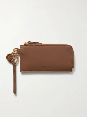 Gucci Leather Cardholder - Brown