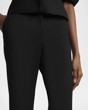 Gabriela Hearst Rhein Wool Flare Pants - Black
