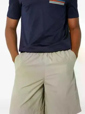 Fred Perry Embroidered Cotton Poplin Shorts