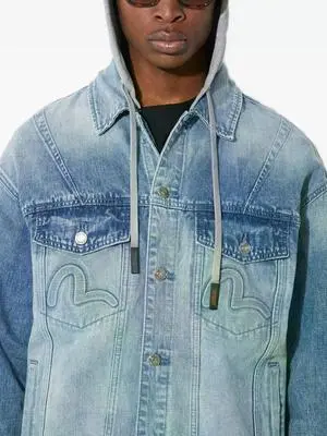 EVISU Hooded Denim Jacket