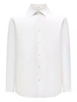 12 STOREEZ Hand-stitched Long-sleeved Shirt - White