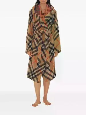 Burberry Check Cotton Robe - Neutrals