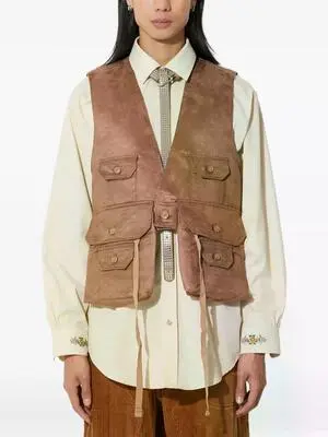 Engineered Garments Buttoned Multi-pocket Gilet