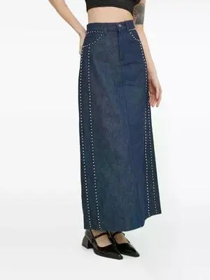 GESTUZ Studded Maxi Skirt