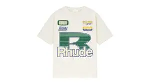 Rhude Roadway Racing Tee Shirt - White