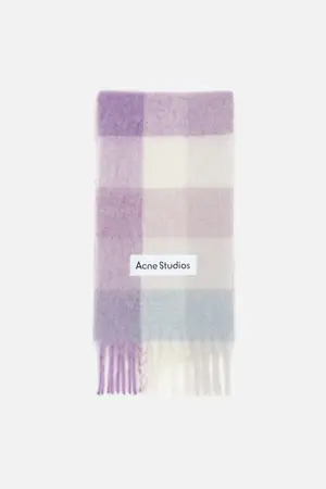 Acne Studios Mohair Checked Scarf