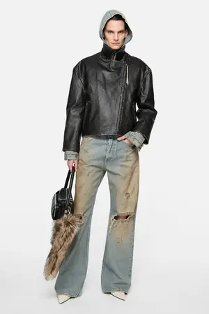 Acne Studios Leather Biker Jacket