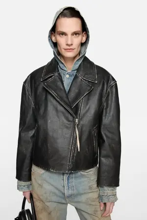 Acne Studios Leather Biker Jacket