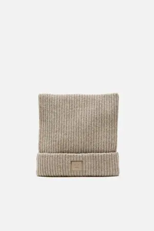 Acne Studios Face Logo Square Beanie