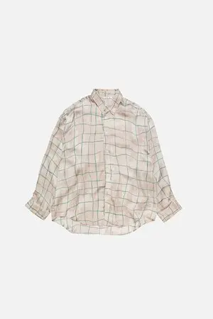 Acne Studios Button-up Shirt Printed - Pink,grey