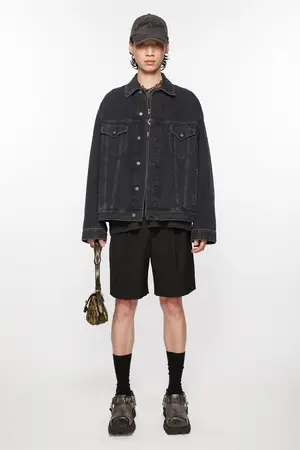 Relaxed Fit Drop Shoulder Denim Jackets