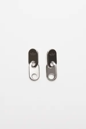 Acne Studios Chain Lock Earrings