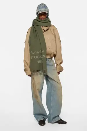 Acne Studios Logo Scarf Wide