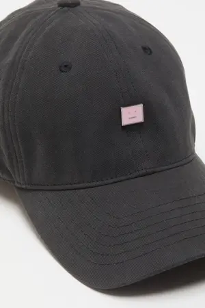 Acne Studios Face Stud Cap - Black